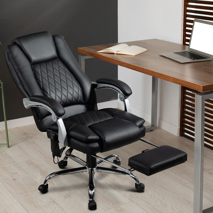 400lbs Big and Tall high Back Executive PU Leather Office Chair Heavy ...